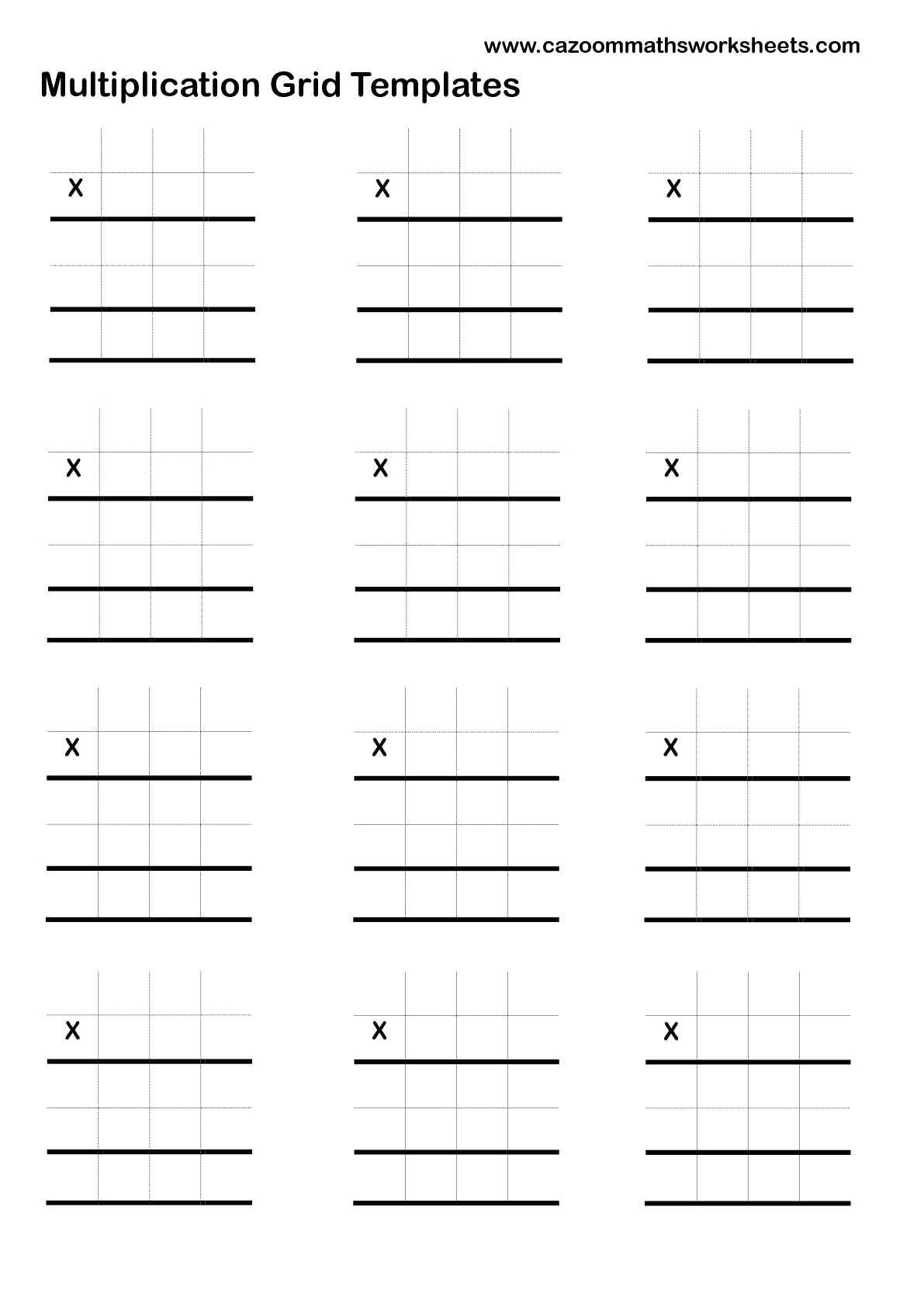 Free Printable Lattice Multiplication Grids – PrintableMultiplication.com Free Printable Lattice Multiplication Grids – PrintableMultiplication.com