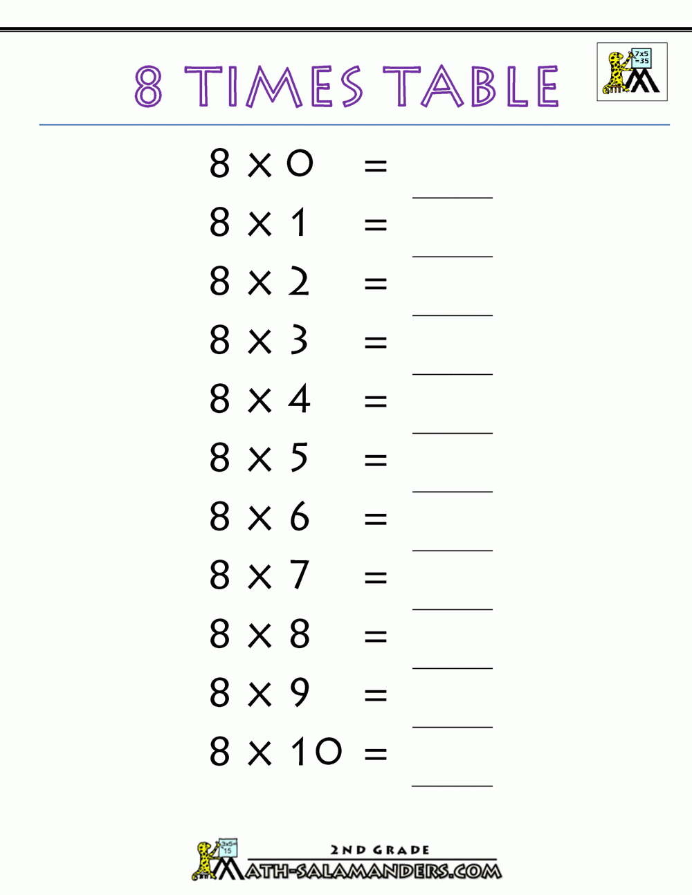 Multiplication Table Quizzes Printable | PrintableMultiplication.com Multiplication Table Quizzes Printable | PrintableMultiplication.com